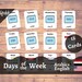 Days of the Week | ARABIC | English Bilingual Cards | 12 Arabic Flash ...