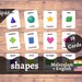 Shapes MALAYALAM Flash Cards English Bilingual Cards Geometric Shapes ...