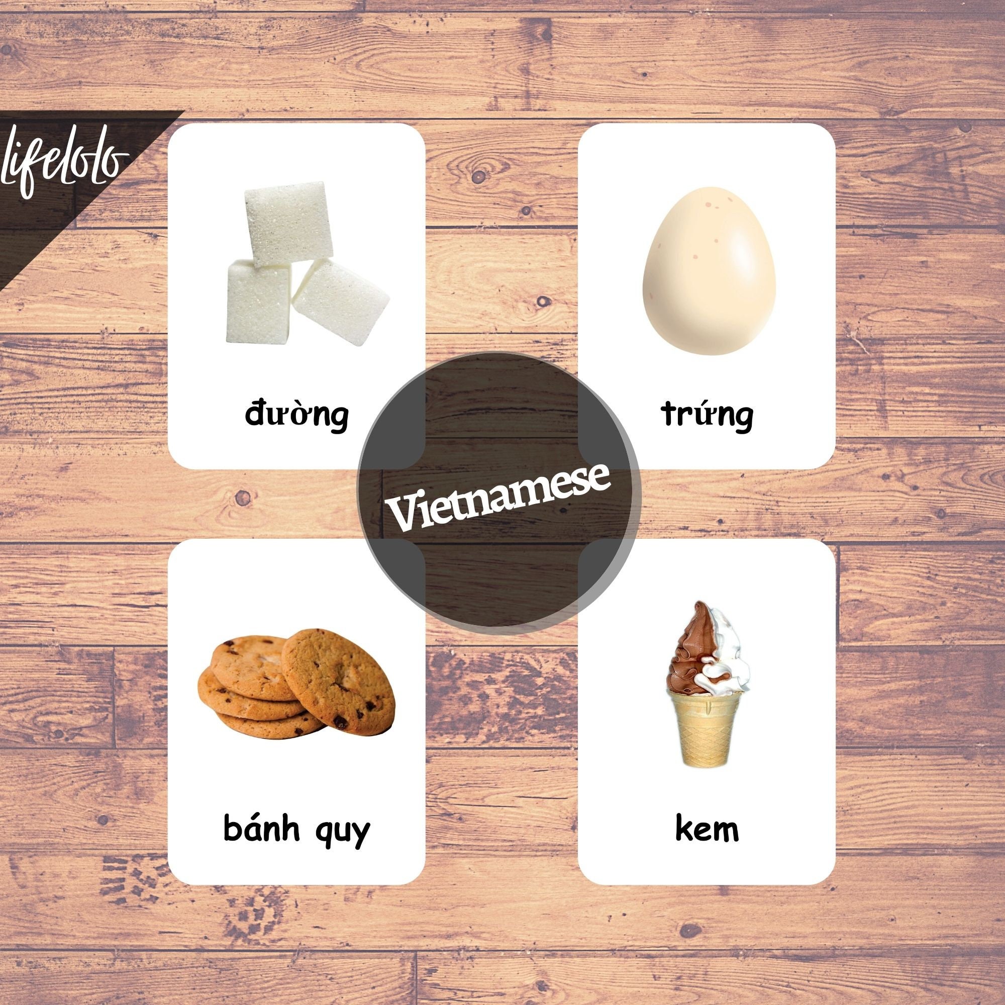 First Foods VIETNAMESE 48 Vietnamese Flash Cards English | Etsy