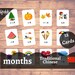 Months of the Year Traditional CHINESE Flash Cards 12 - Etsy