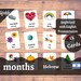 Months of the Year HEBREW Flash Cards 12 Bilingual Cards - Etsy