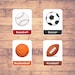 Sport Balls Flash Cards | 26 Montessori Cards | Early Elementary ...