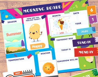 EDITABLE Classroom Daily Schedule Cards & Clocks Back to - Etsy