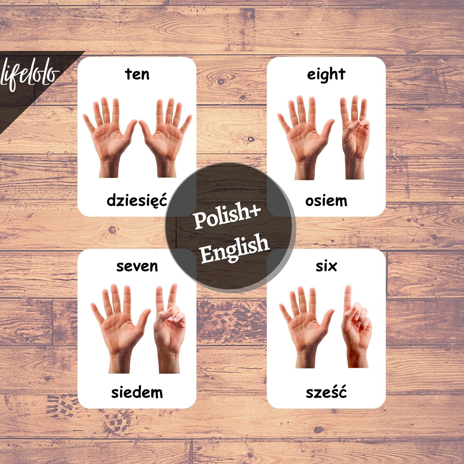 POLISH Numbers Counting Flashcards Learn Polish Toddler - Etsy
