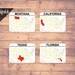 United States Map, Flash Cards, 50 States Montessori Cards, 3 Part Card ...