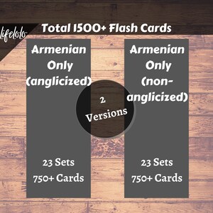 Armenian English BUNDLE - Bilingual Cards, Montessori Printable, Kids ...