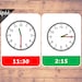 Time Telling 48 Flash Cards Telling Time Montessori Activity 3 Part ...