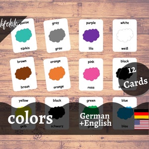 GERMAN Flash Cards BUNDLE - German English Bilingual Cards | German ...