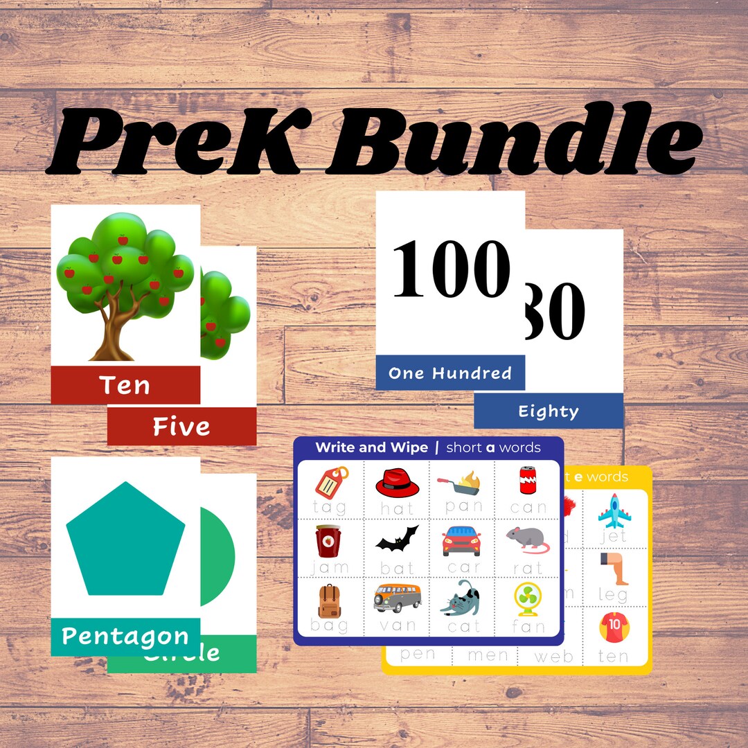Pre K Bundle | Toddler Printable | Kindergarten Preparation ...