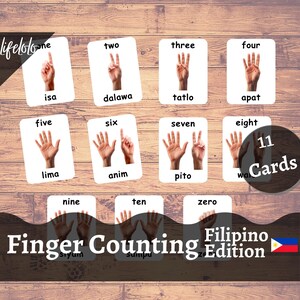 Filipino Laminated Flash Cards | Handmade Flash Cards | Bilingual ...