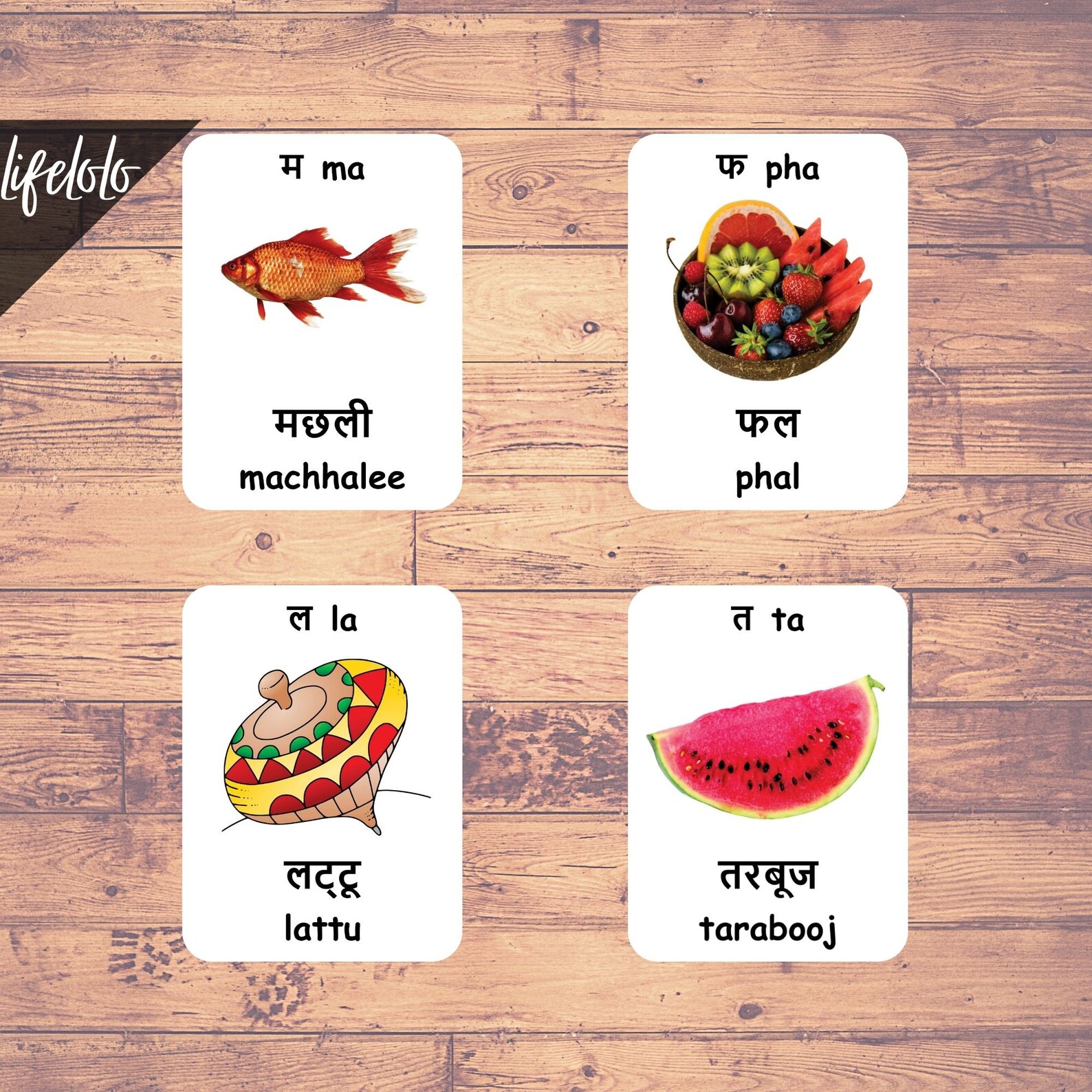 Hindi Alphabets Flash Cards With English Pronunciation | Etsy Canada