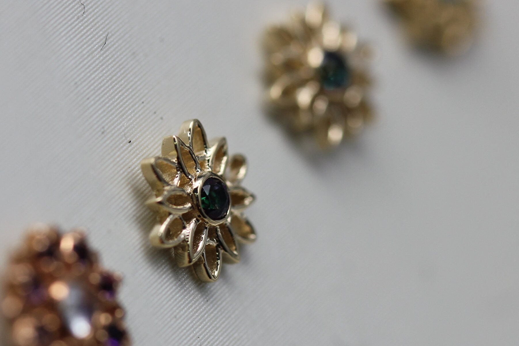 BVLA Yellow Gold Threaded Marisol With Mystic Topaz - Etsy