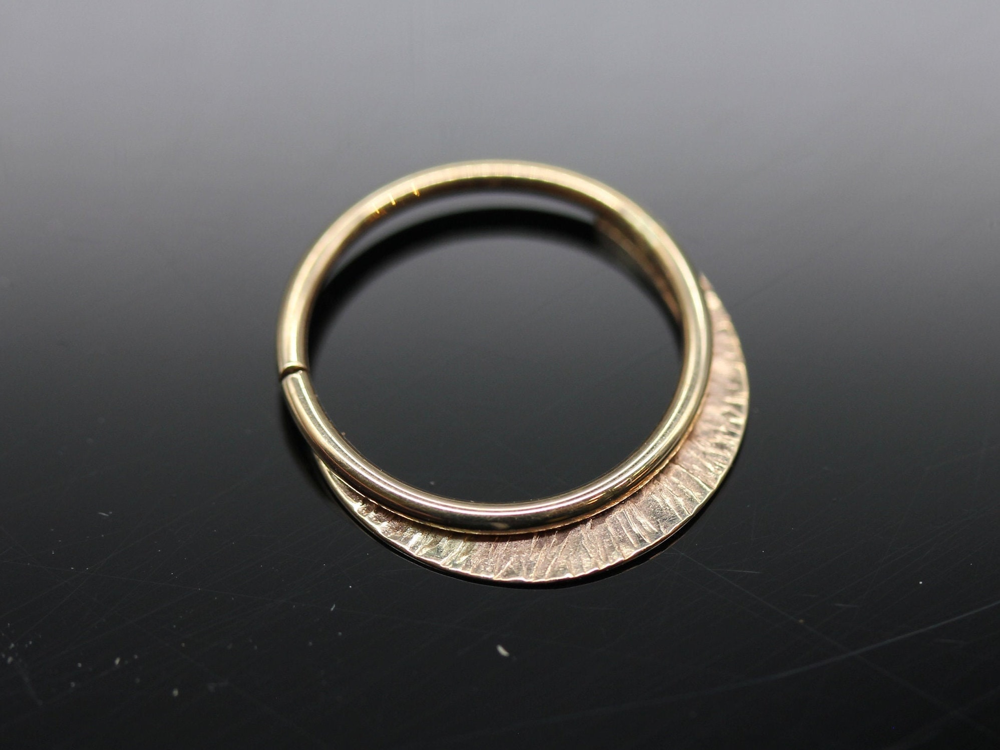 16g or 18g Solid 14k Gold NOT Plated or Filled Texture - Etsy UK