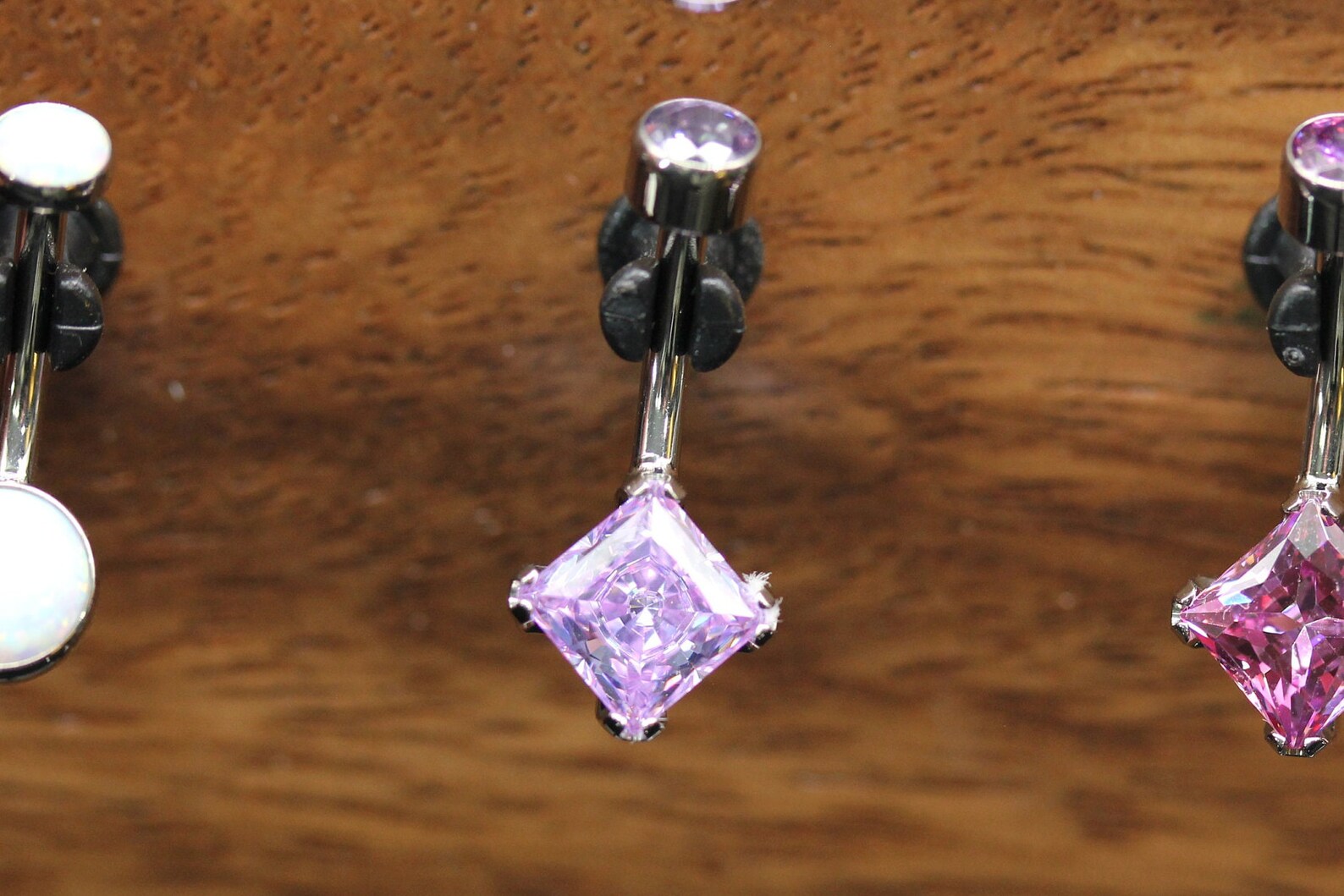 Anatometal Titanium Princess-cut Navel Curves With Primrose | Etsy