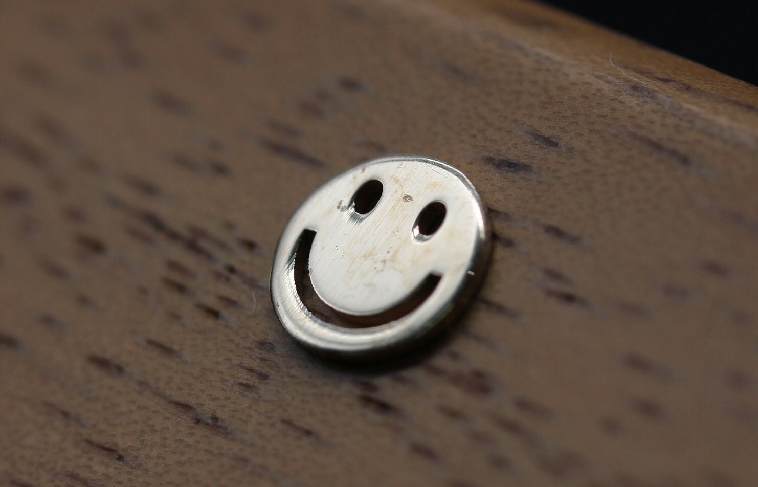 Smiley Face Push Pin 14k Solid Gold (NOT Plated or Filled) - Etsy