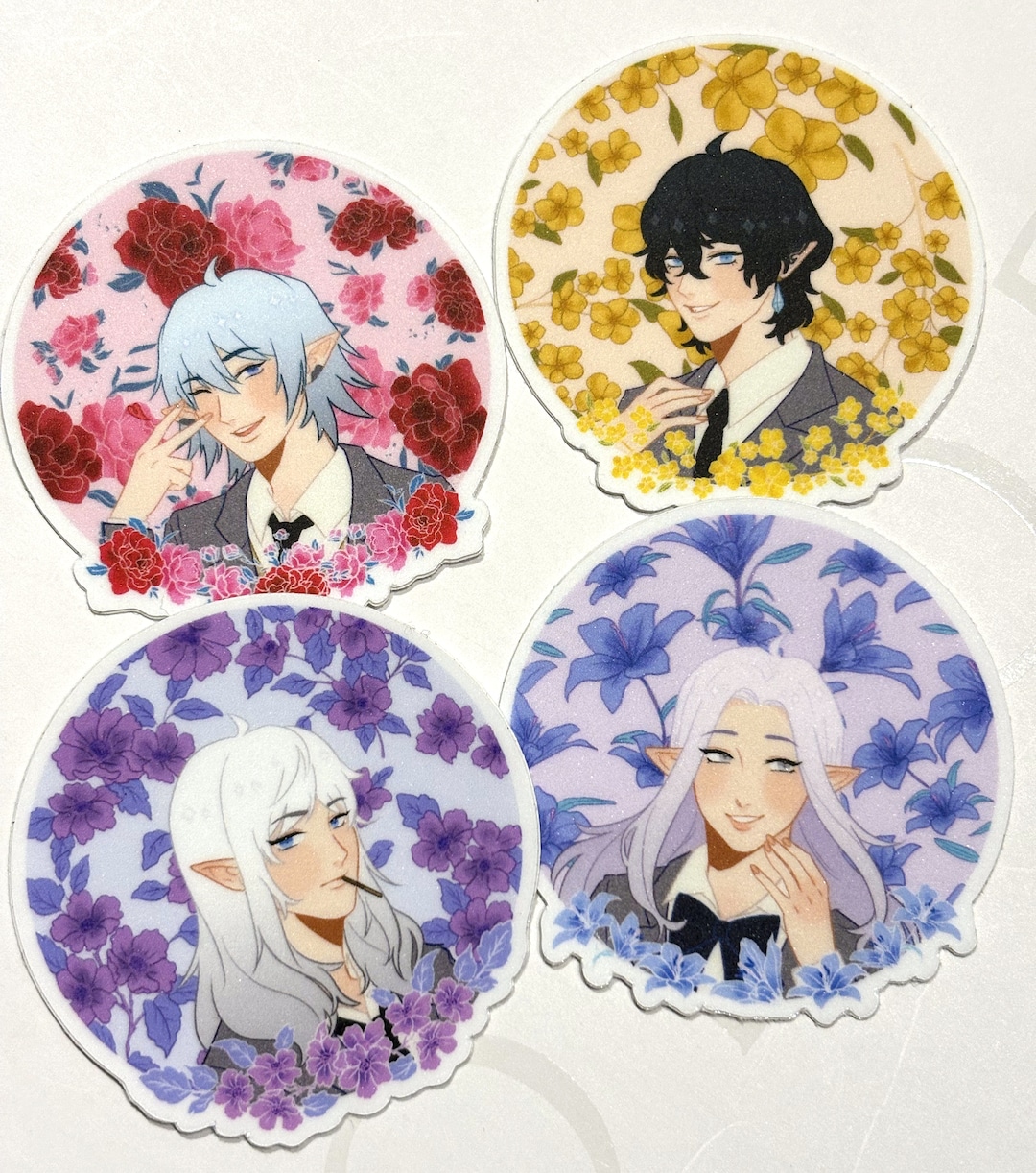 Ffxiv Eorzea Academy Shoujo Flowers Stickers - Etsy