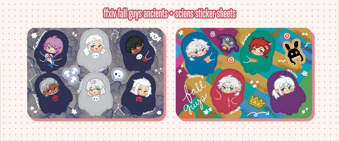 Ffxiv Fall Guys Decal Sticker Sheets - Etsy
