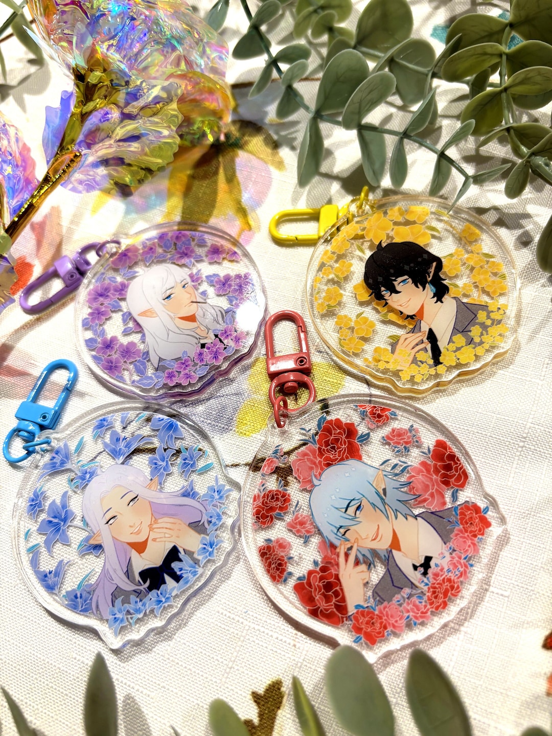 Ffxiv Eorzea Academy Shoujo Flowers 3d Charms - Etsy