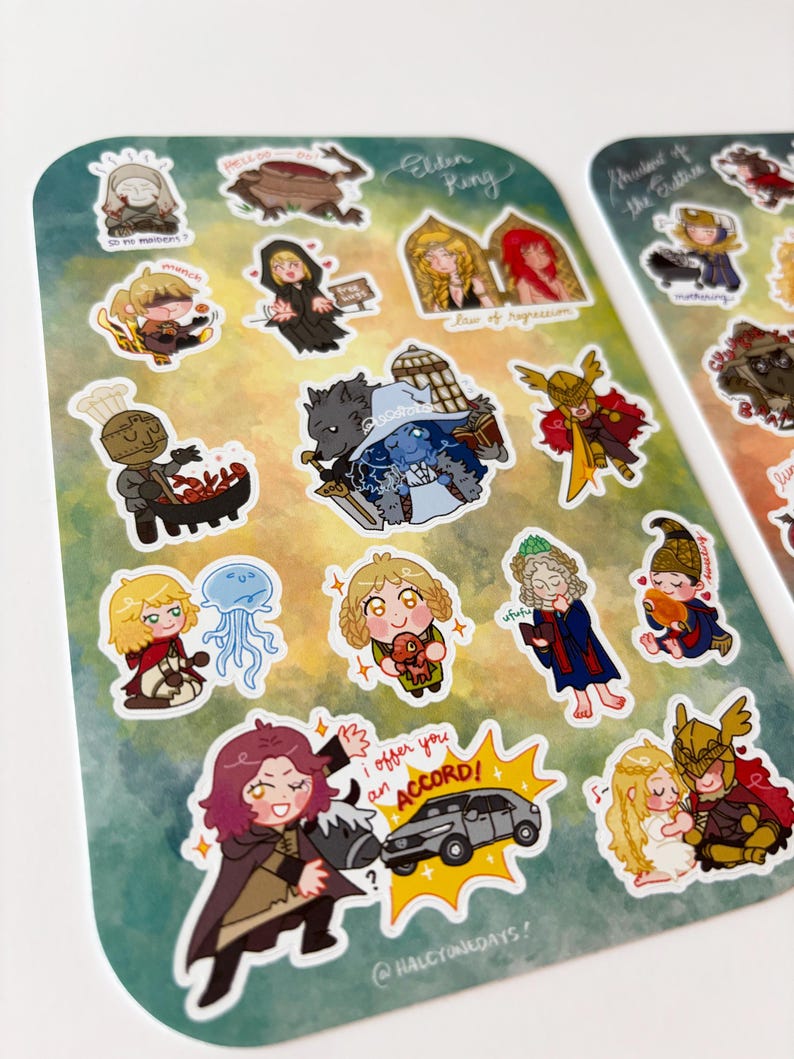 Elden Ring Sticker Sheets - Etsy