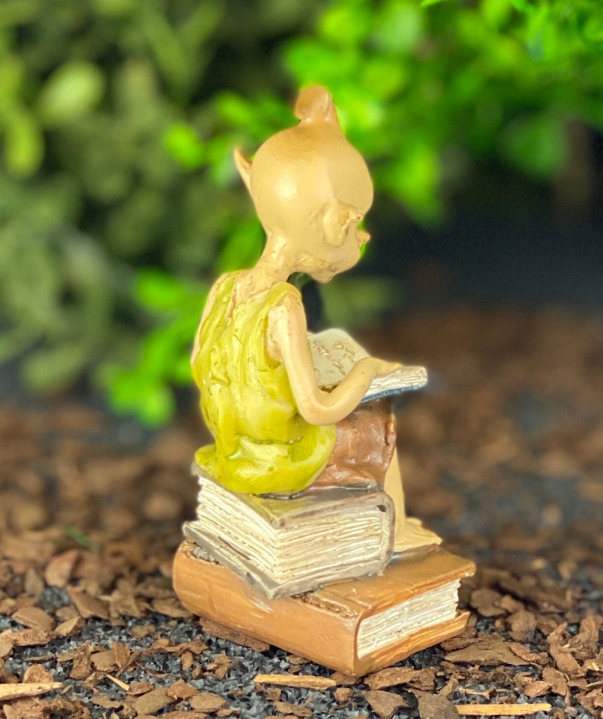 Fairy Garden Pixie Figurine Reading 3 Tall Fairy | Etsy