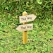 Miniature Fairy Garden Sign, This Way, That Way, Wood Garden Path Sign ...