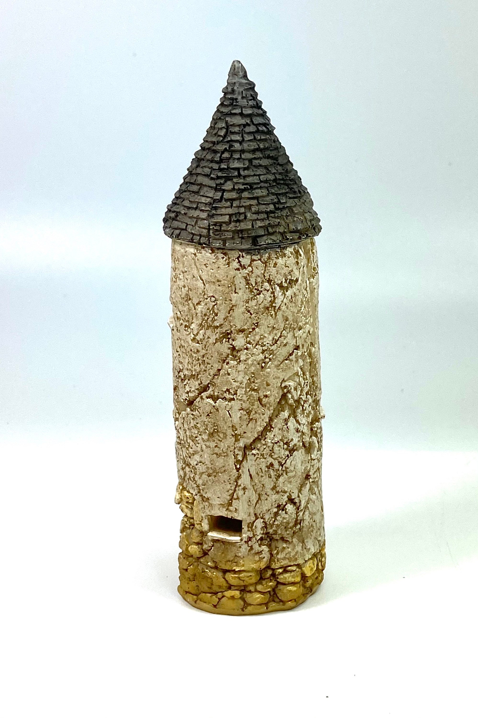 Miniature Faux Stone Tower, Fairy Garden House, Village Tower, Fairy ...