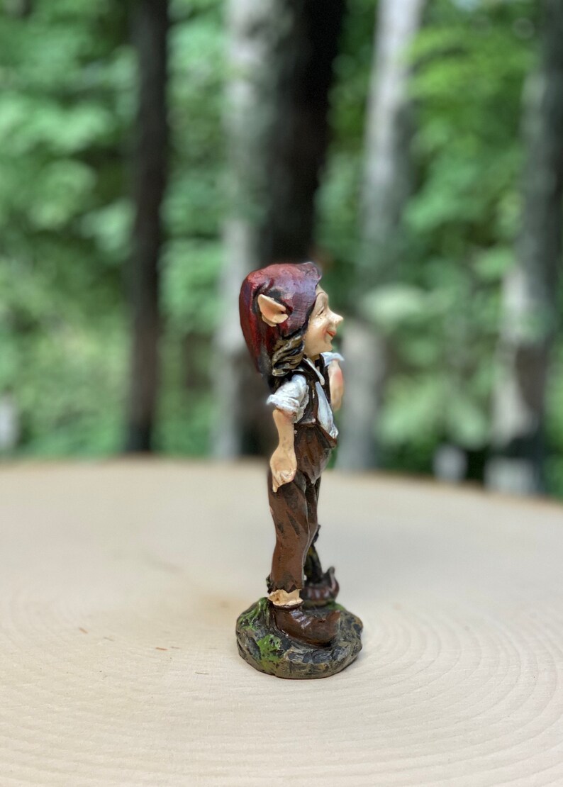 Miniature Garden Pixie With Broom Pixie Figurine 4 - Etsy