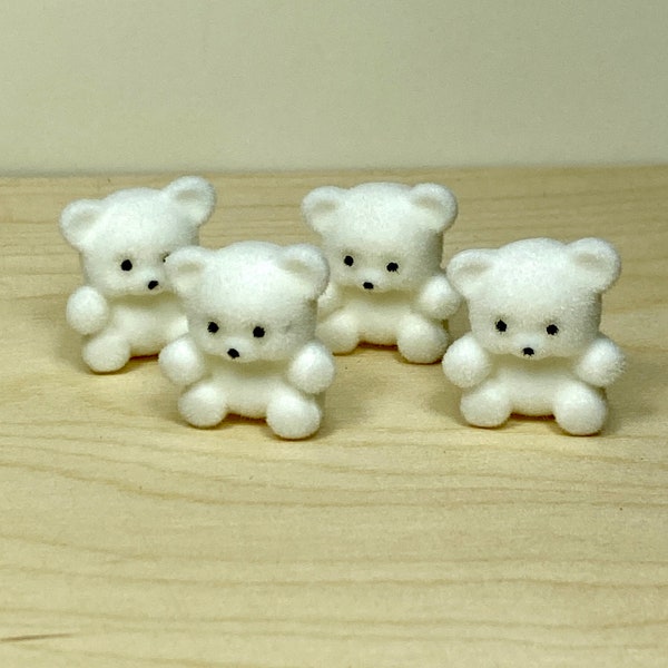 Flocked Teddy Bear - Etsy