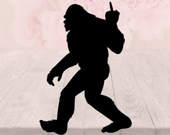 Bigfoot Middle Finger | Etsy