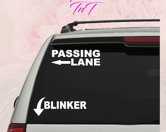 Left Lane Sticker - Etsy