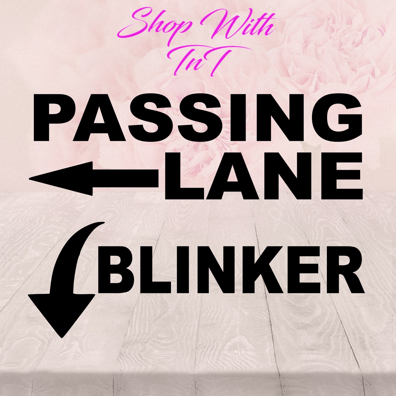 Passing Lane Blinkers Sticker Decal Sarcastic Left Lane - Etsy