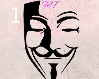 V for Vendetta Decal - Etsy