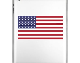 American Flag Decal for Car Window, USA Flag Vinyl Sticker, USA Flag ...