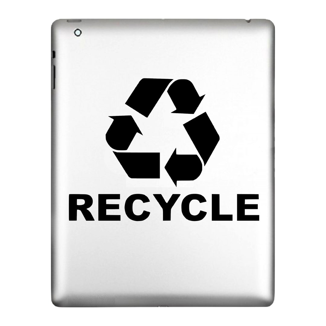 Recycle Decal, Recycle Symbol, Bin Label, Vinyl Sticker, Recycle ...