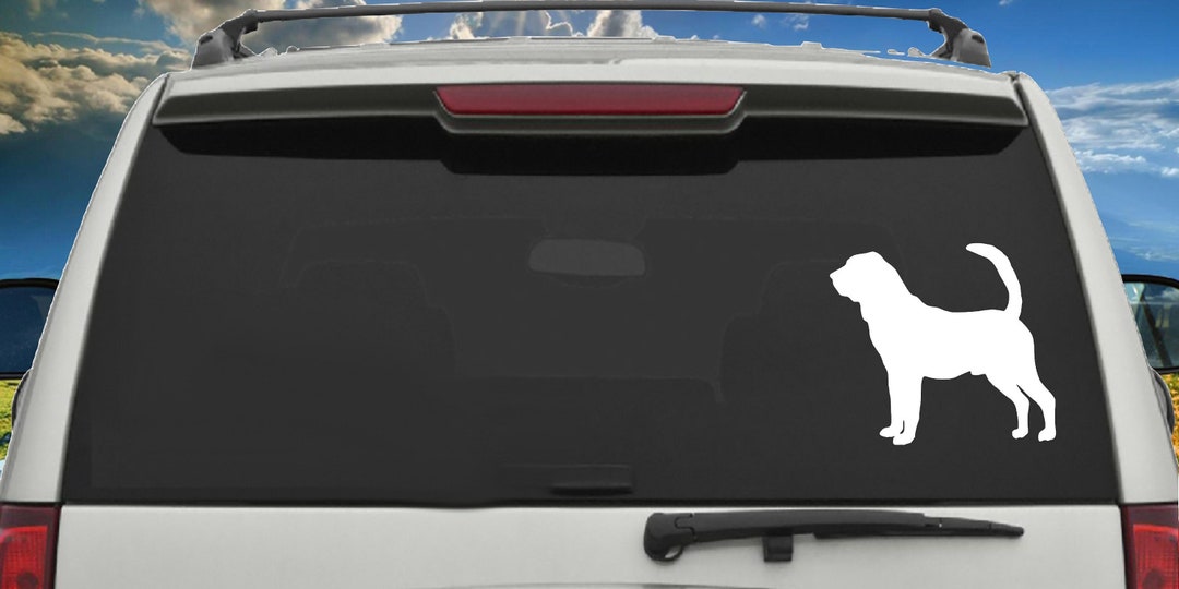 Bloodhound Coonhound Dog Pet Decal Sticker for Windows, Computers, Flat ...