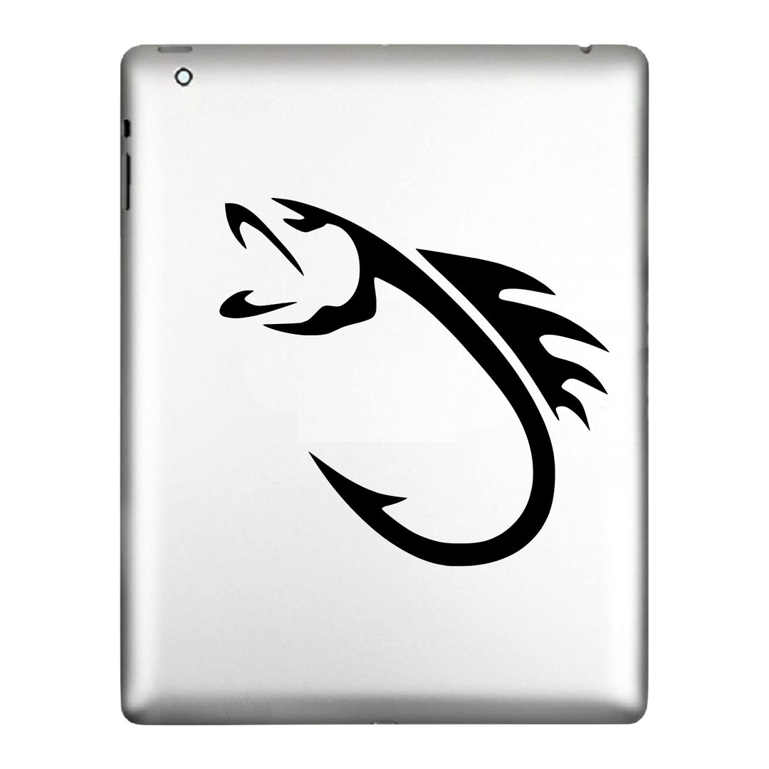 Fish Hook Decal, Fishing Sticker, Fisher Decal, Fisherman Sticker Gift ...