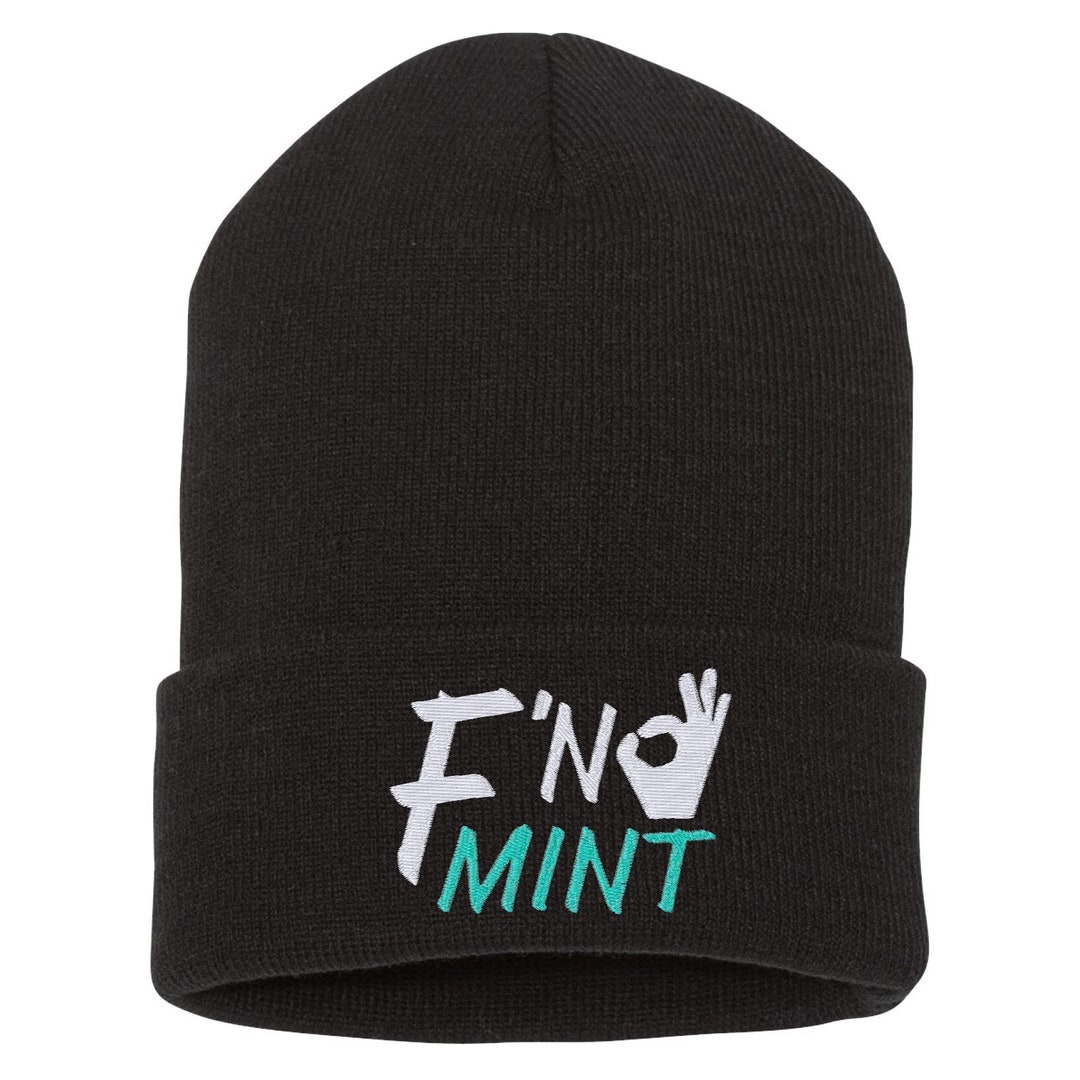 Embroidered Fn Mint Beanie | Hat | Cuffed Beanie | Winter Hat - Etsy