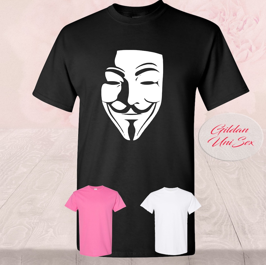 Anonymous, V for Vendetta, Guy Fawkes, T Shirt - Etsy