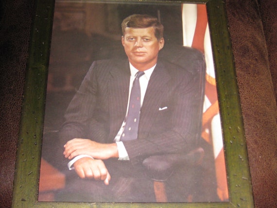 JOHN FITZGERALD KENNEDY 35th President Iconic Portrait Color | Etsy