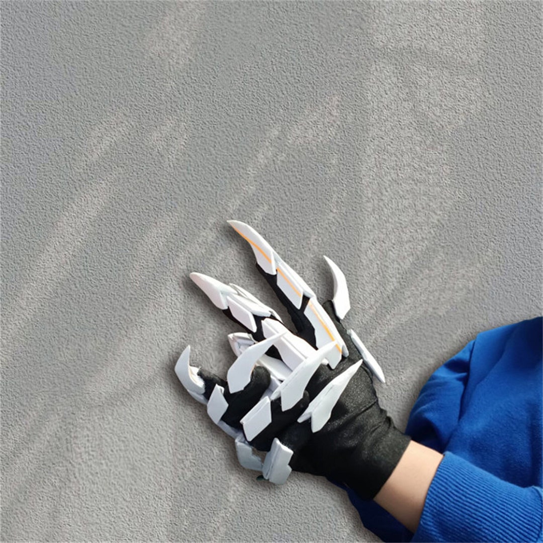 Technology Claws Halloween Party Mechanical Robot Gloves Black Glove ...