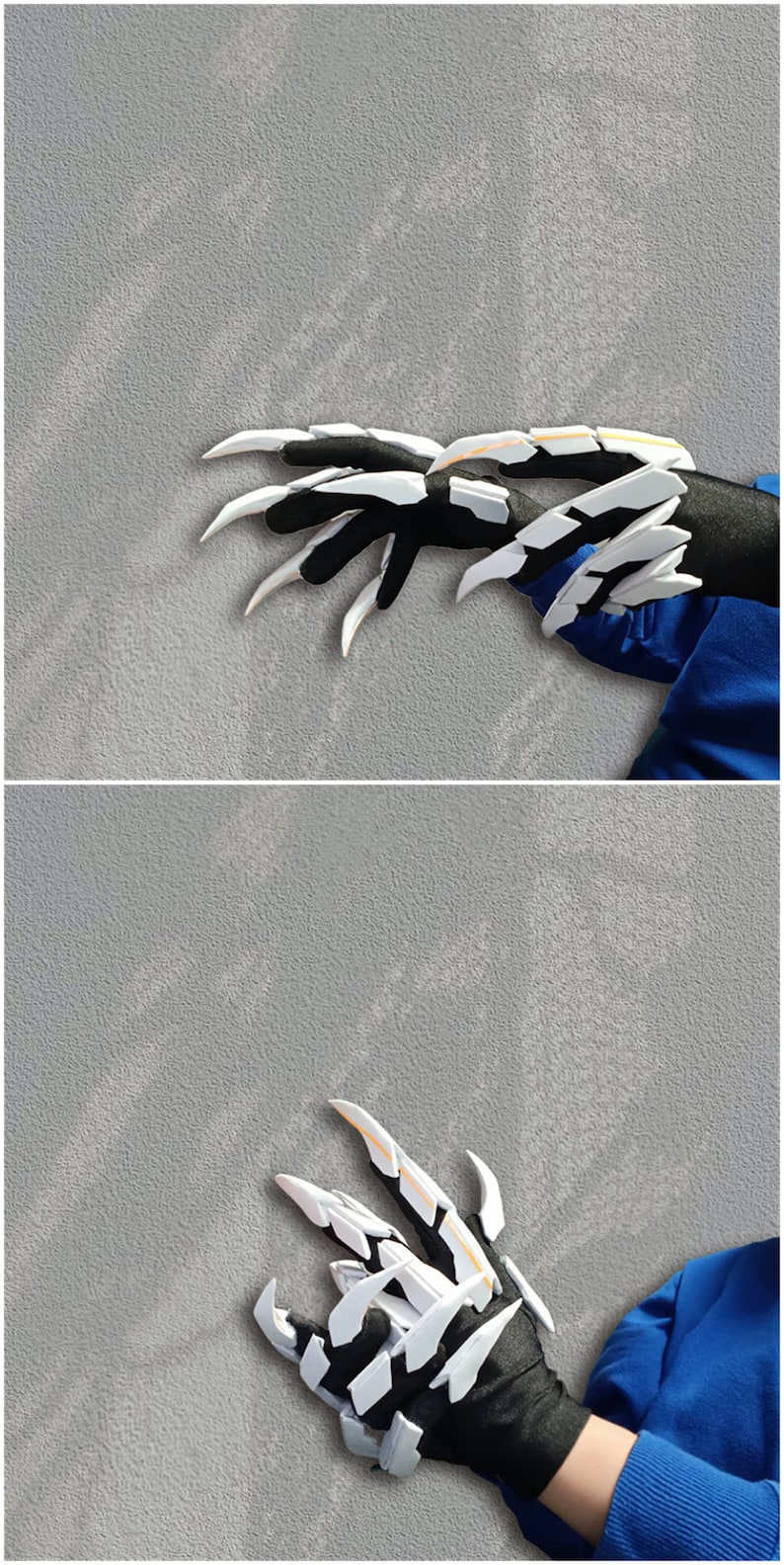 Technology Claws Halloween Party Mechanical Robot Gloves Black Glove ...