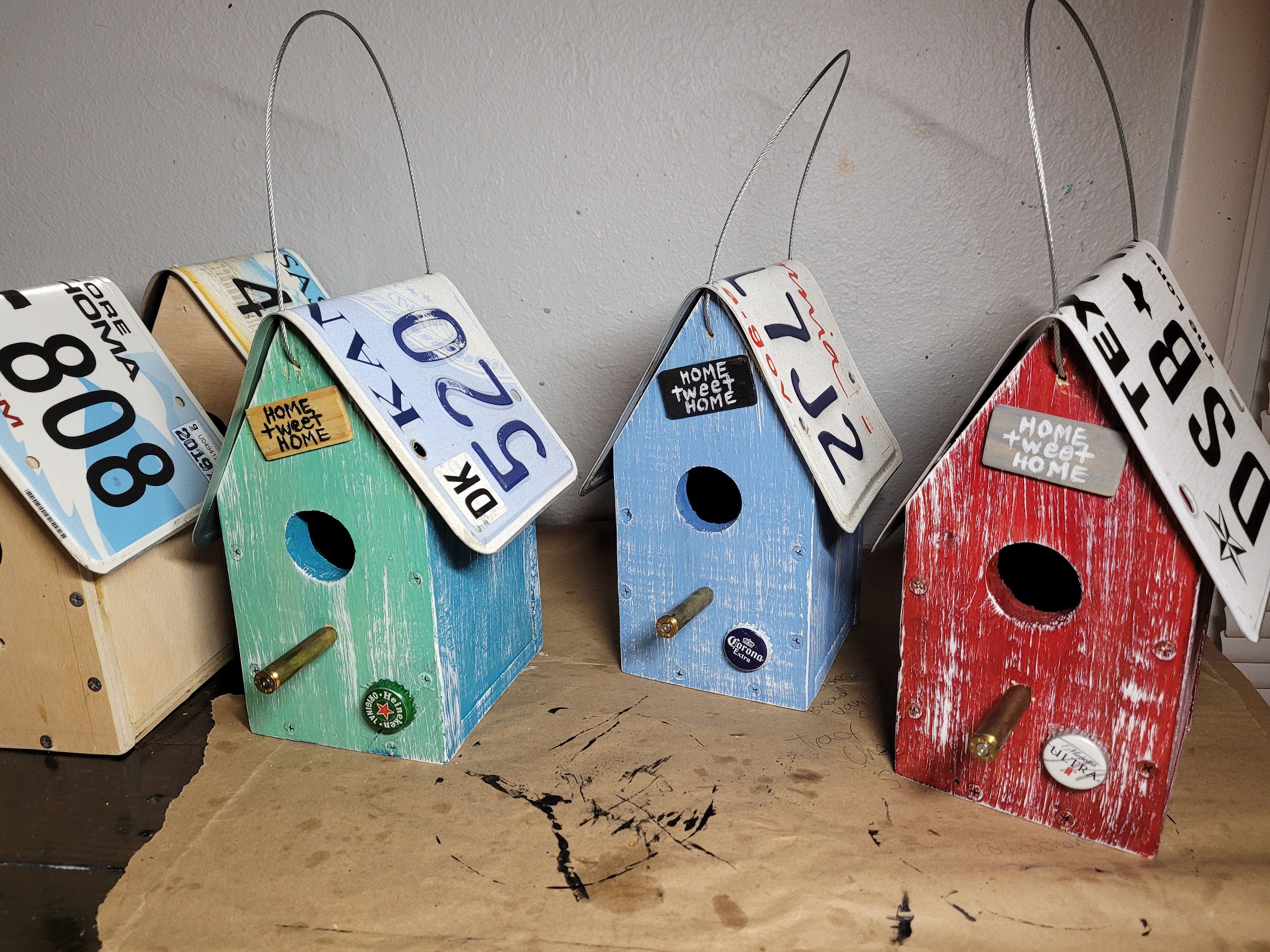 License Plate Bird House - Etsy
