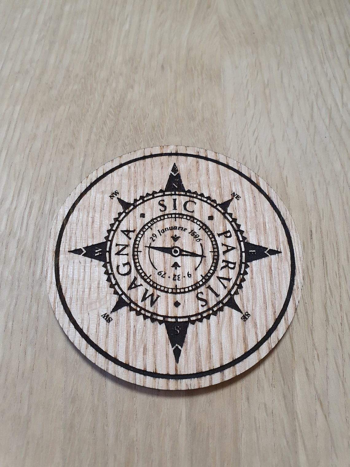 Laser Cut Wooden Coaster. Uncharted Sir Francis Drake Compass - Etsy