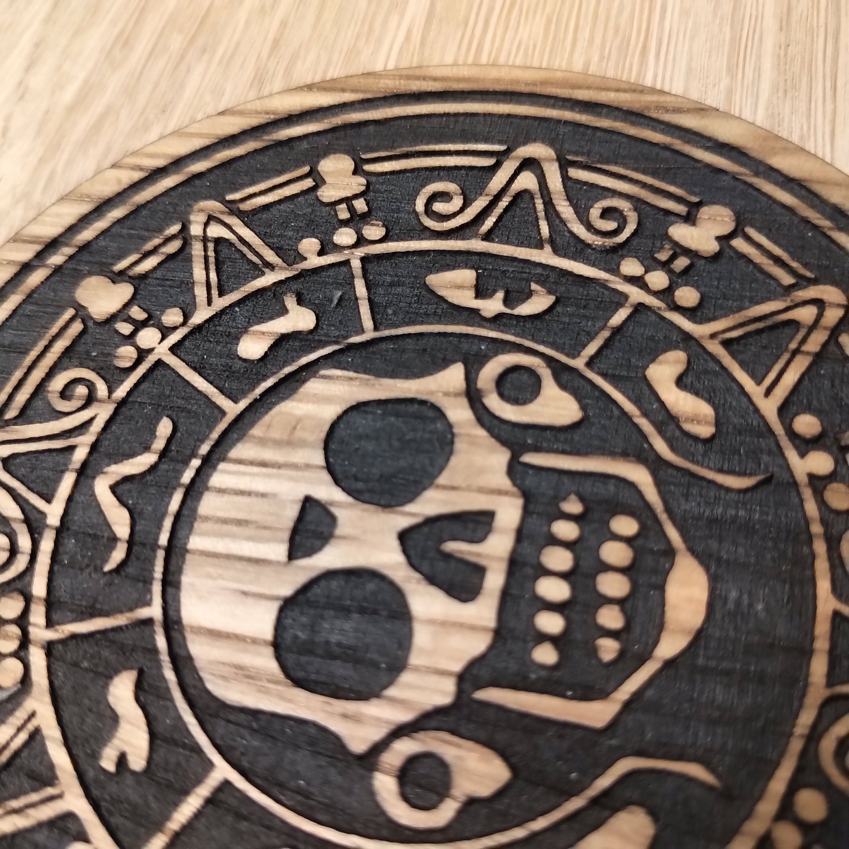 Laser Cut Wooden Coaster. Pirates Coin Unique Gift Lasercut - Etsy UK