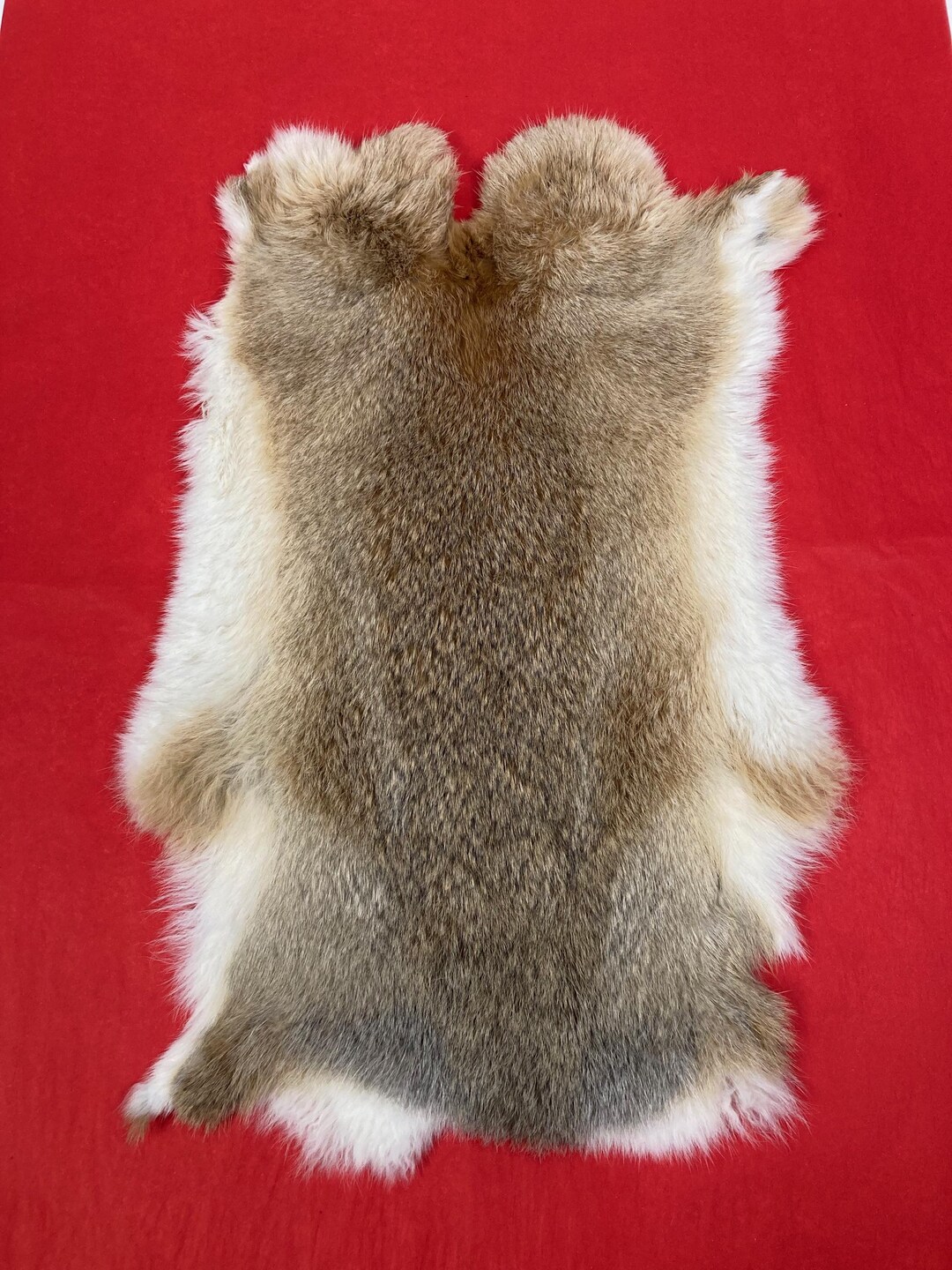 Genuine Rabbit Pelt - Natural Medium Brown #494-G - Etsy