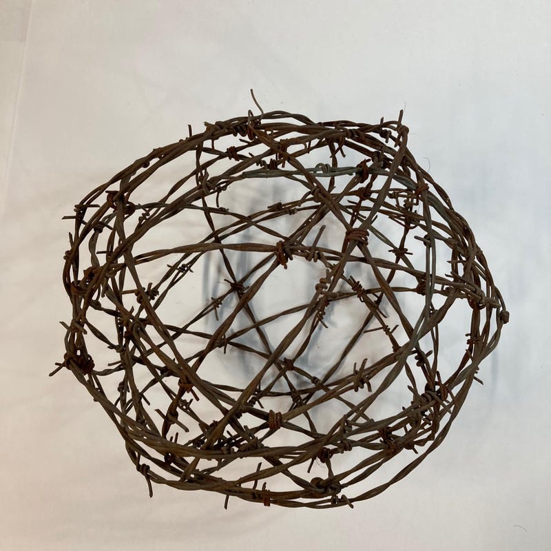 Rusty Barbed Wire - Etsy