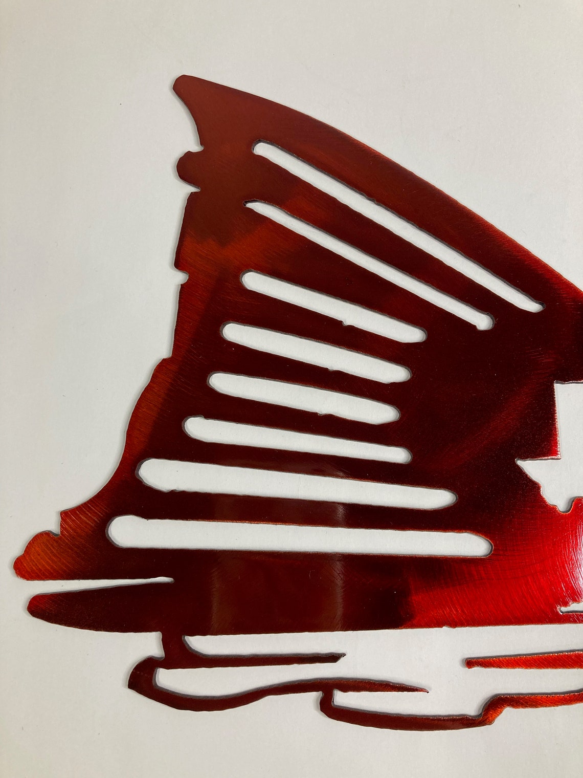 Redfish Tail Metal Art - State of Texas Design #289-G - Etsy