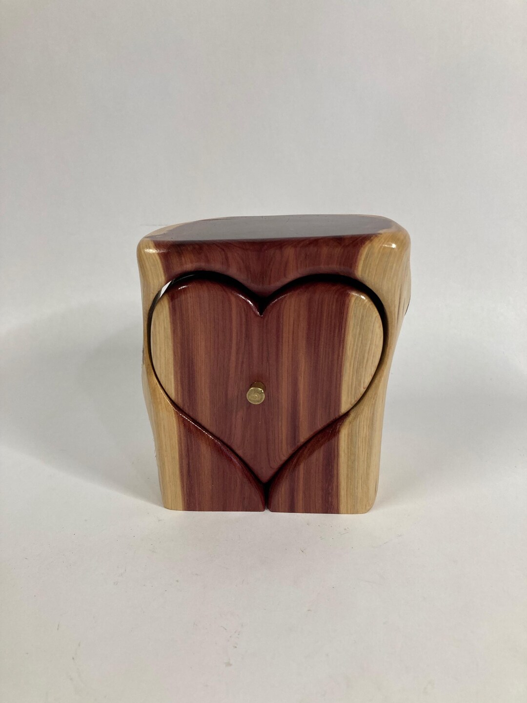 Bill Clegg Red Cedar Wood Box With Single Heart-shaped Drawer #746-G - Etsy