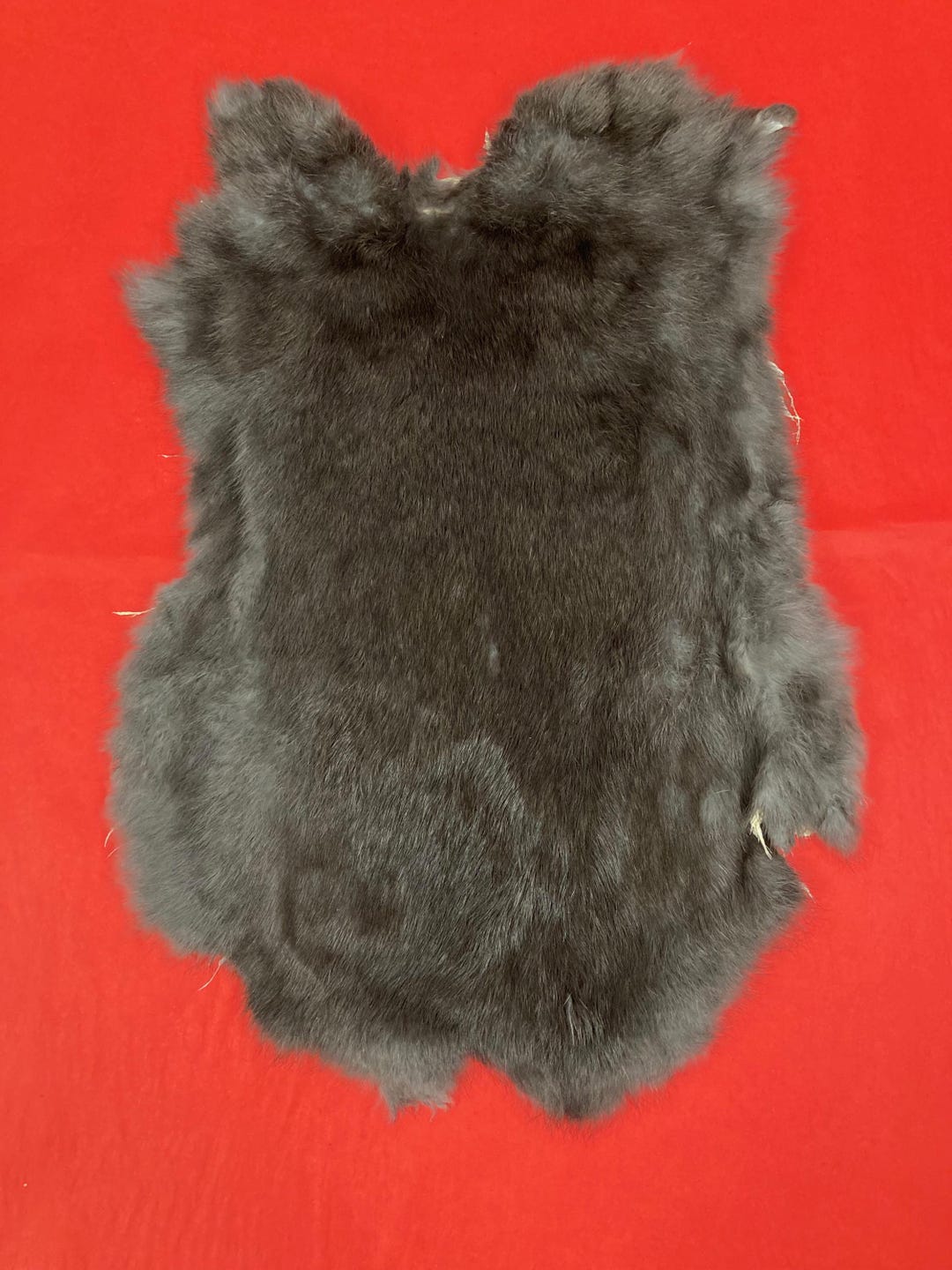 Genuine Rabbit Pelt - Natural Black #490-G - Etsy