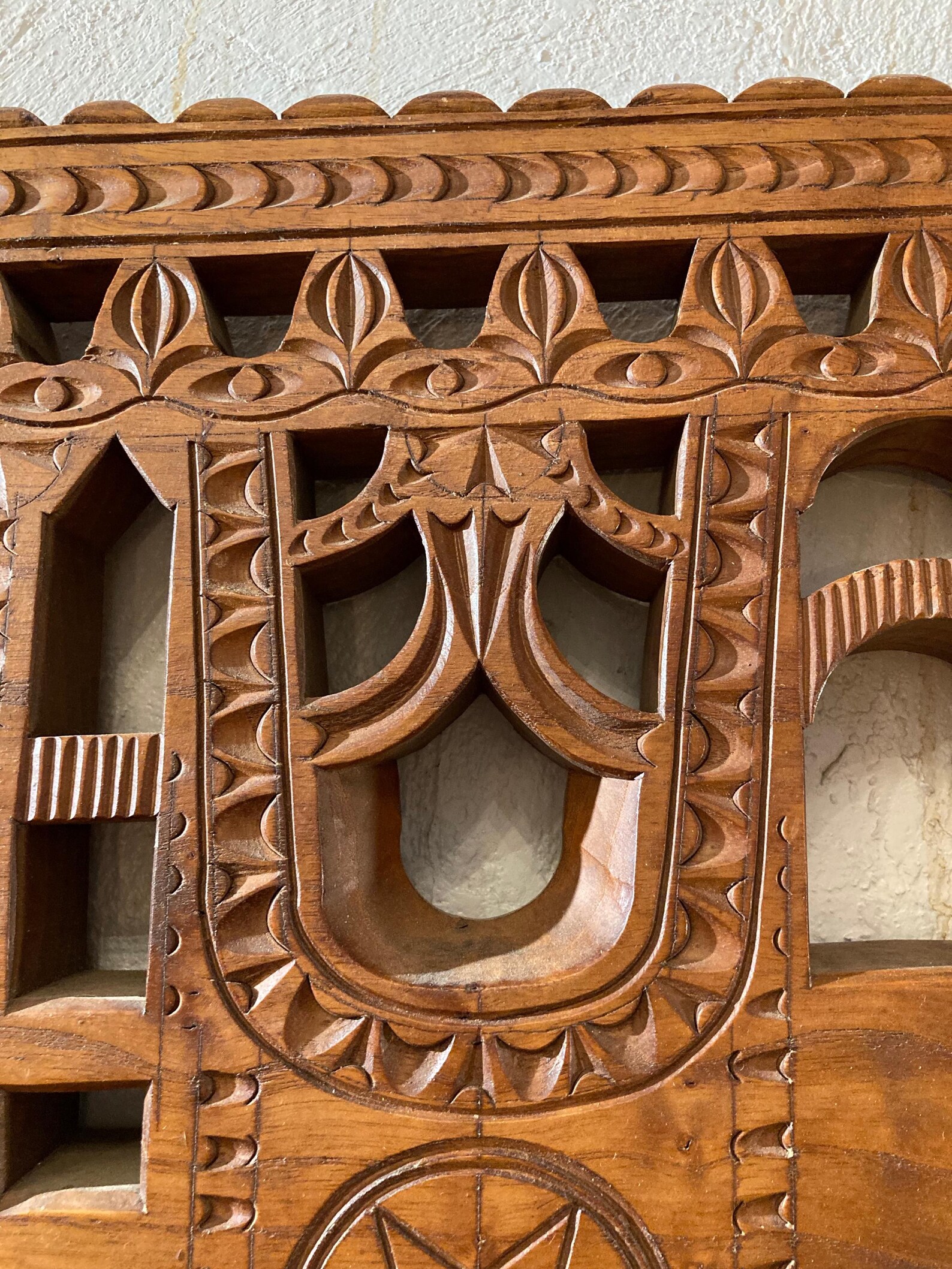 Vintage Hand Carved Decorative Wood Ox Yoke / Cattle Yoke - Folk Art ...